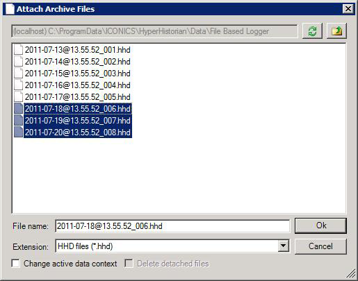 Reattaching Archived Files in Hyper Historian