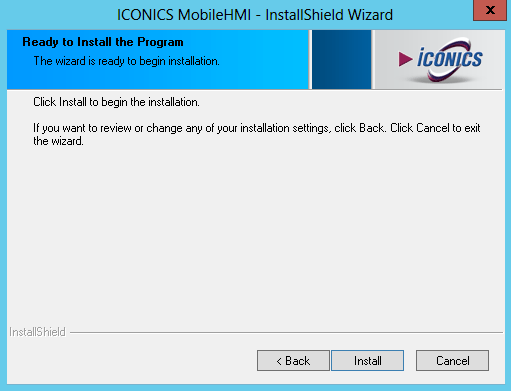 Server Installation of MobileHMI