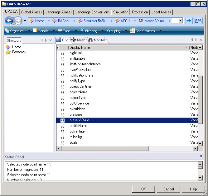 BACnet in Workbench and GraphWorX64