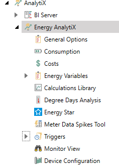 Configuring Energy AnalytiX Extensions