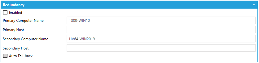 Configuring Redundancy