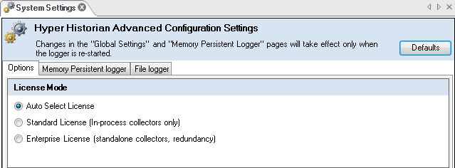Configuring the License Mode