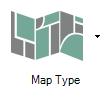 Map Type Section on the EarthWorX Configuration Ribbon