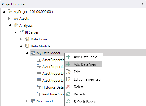 Creating a Data View