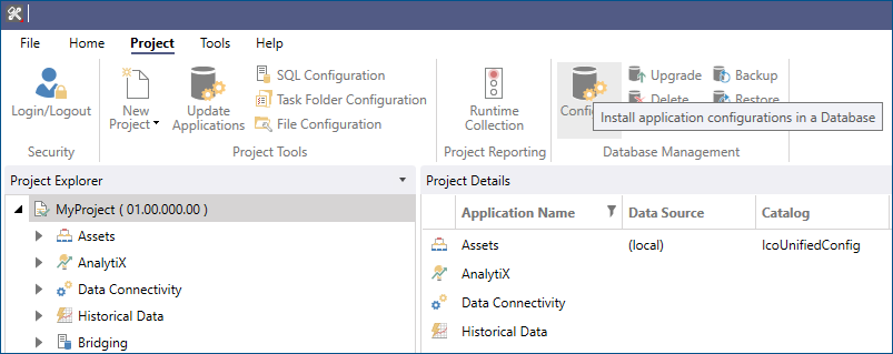 Using Data Historian in Assets