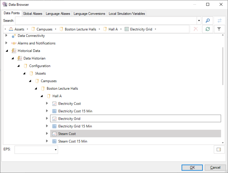 Visualizing Data Logged on an Asset