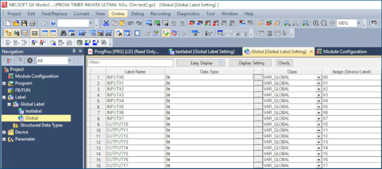 Setting Up Simulation for a GX Works3 Project