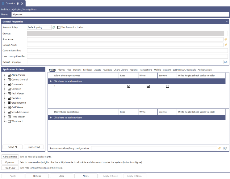 Adding a User and Configuring Permissions